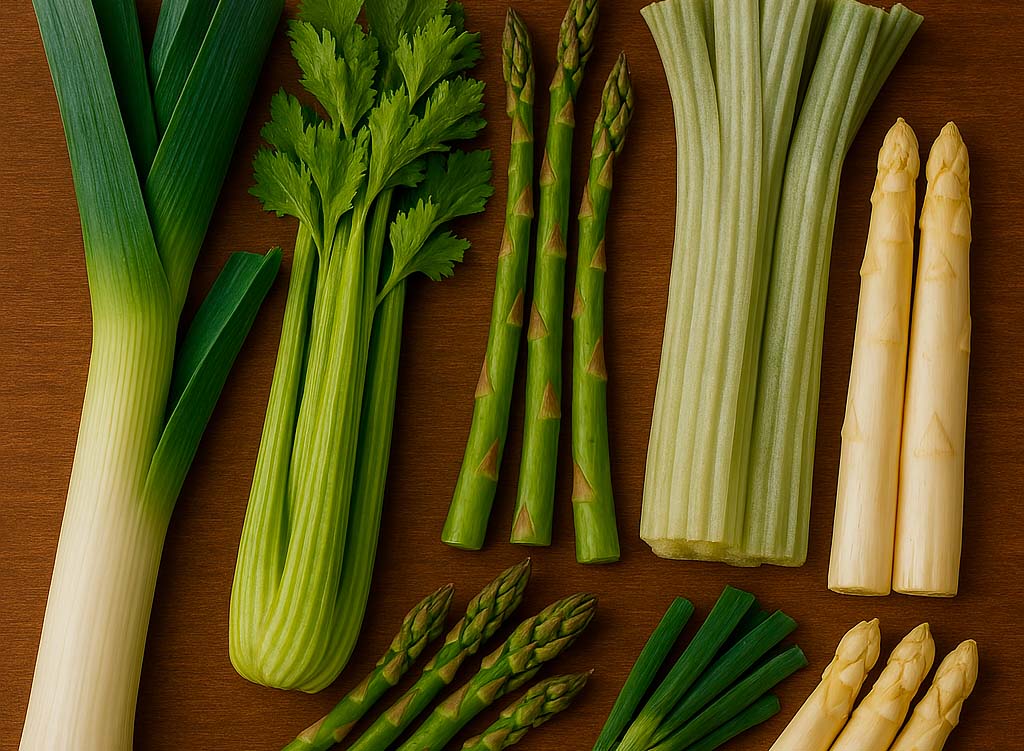 🌿 Guía Completa de Hortalizas de Tallo